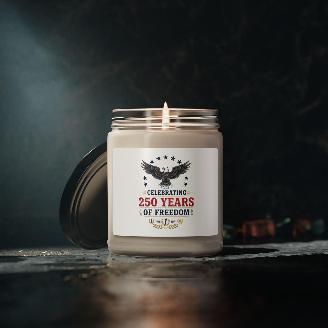 Semiquincentennial Heritage Emblem Candle 9oz Soy Candle | 250th ...
