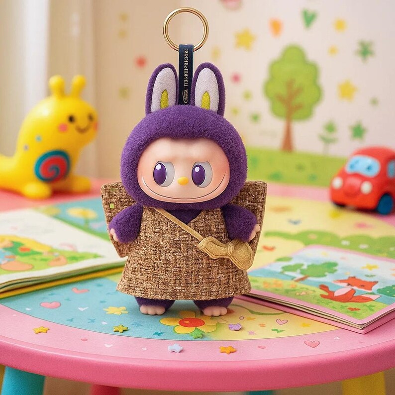 Labubu Honey Plush Doll – Reprint Version | Pink Ceremonial Dress With ...