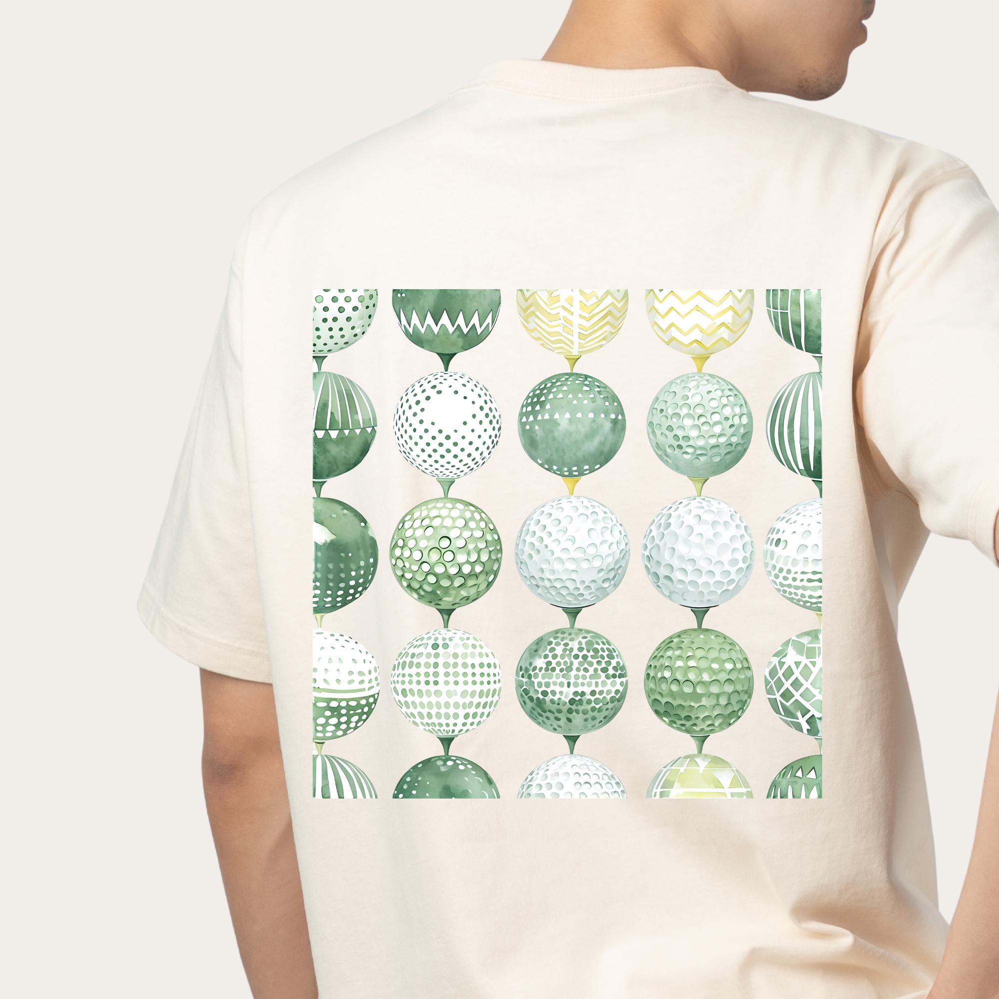Watercolor Golf Ball Pattern: Modern Minimalist Digital Paper (PNG ...