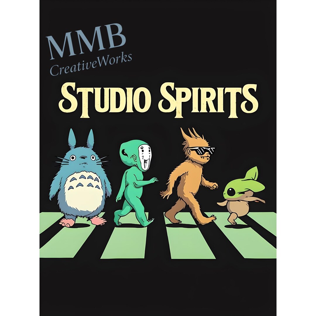 Studio Ghibli Character Photo Template, Iconic Beatles Crosswalk Design ...