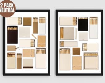 Neutral Blank Matchbox Template Canva | DIY Matchbox Template, Blank ...
