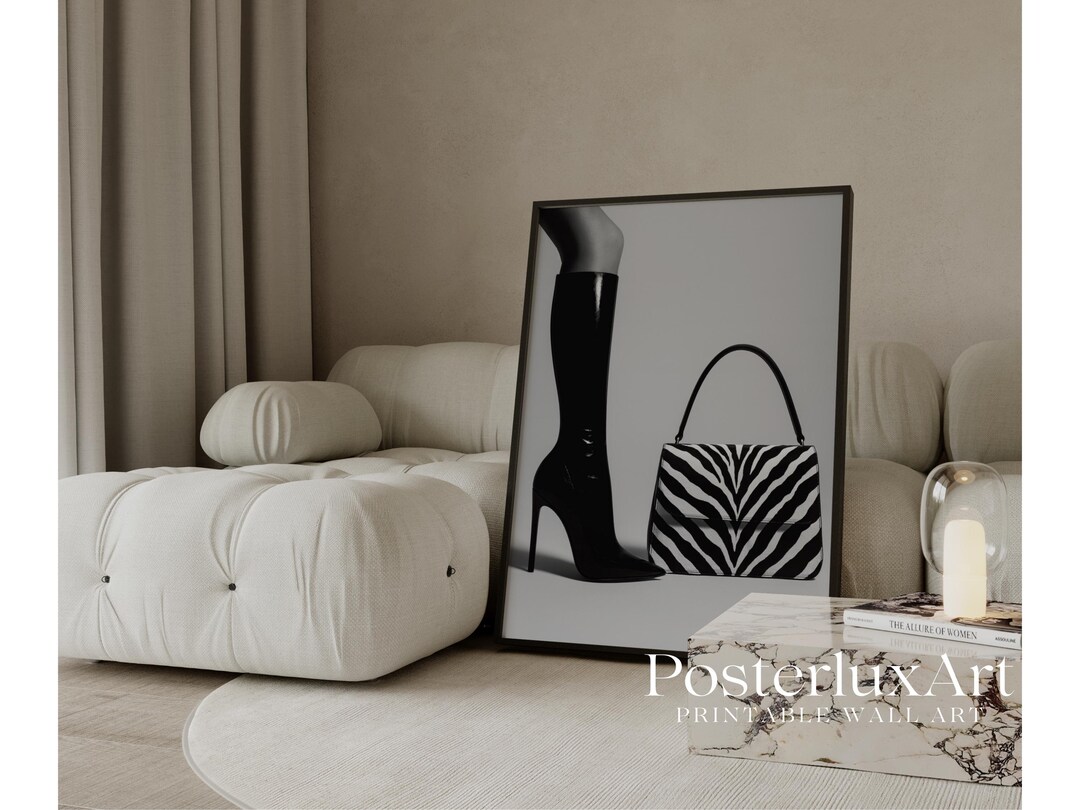 Black & White Luxury Heels Poster, High Heels Fashion Wall Art ...