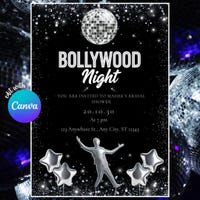 Custom Bollywood Party Invitation | Theme Party Invite | Animated ...