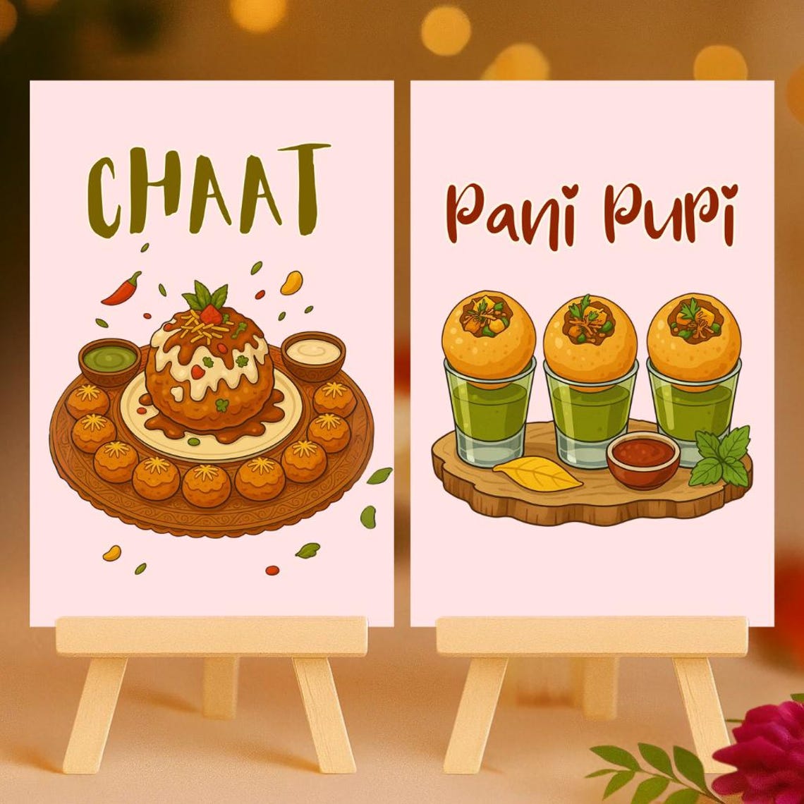 Desi Wedding Food Station Signs, Indian Pakistani Decor (digital ...