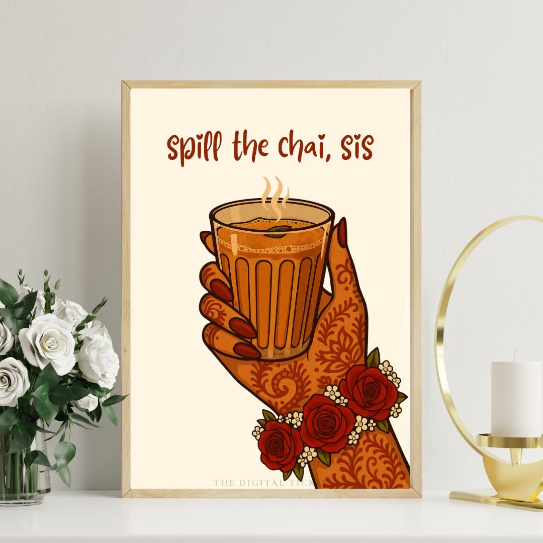 Chai Food Station Sign, Indian Wedding Decor (digital Download) - Etsy