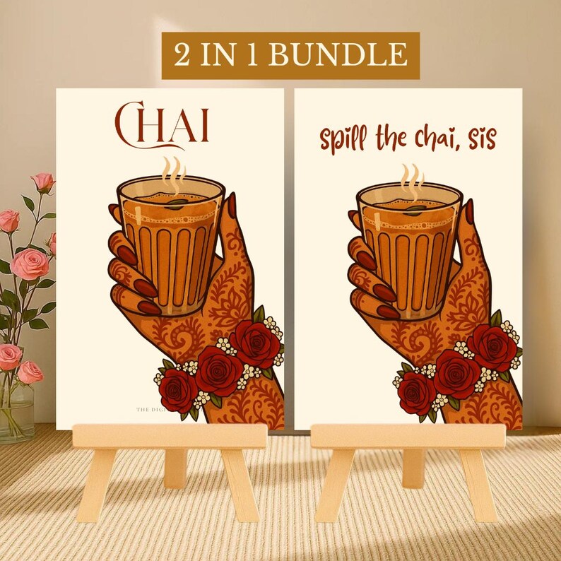 Chai Food Station Sign, Indian Wedding Decor (digital Download) - Etsy