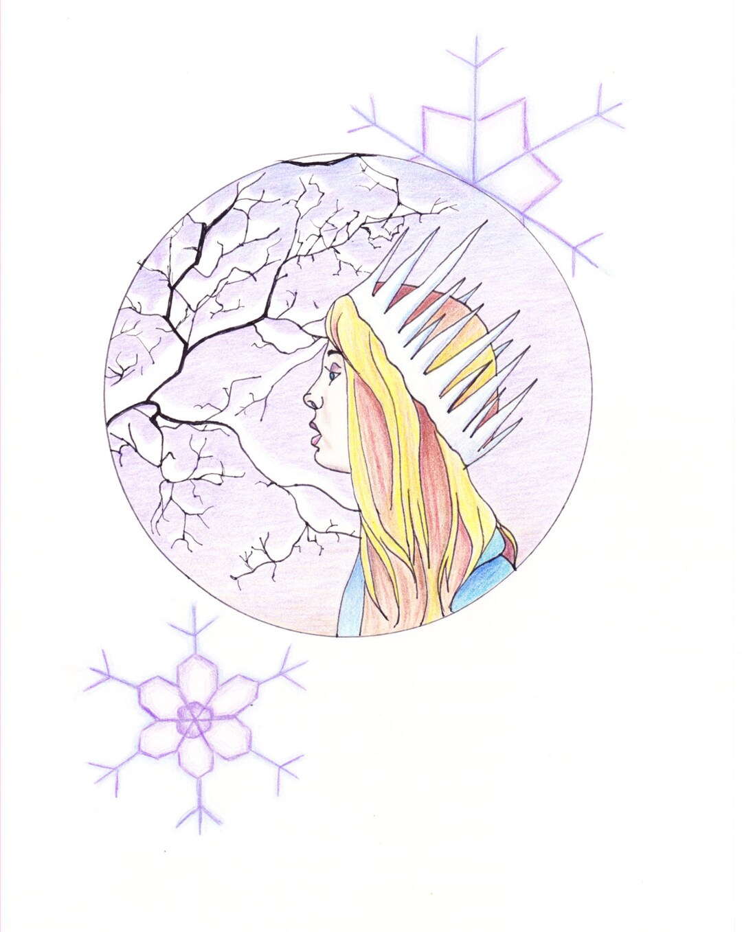 The Snow Queen - Print - Etsy