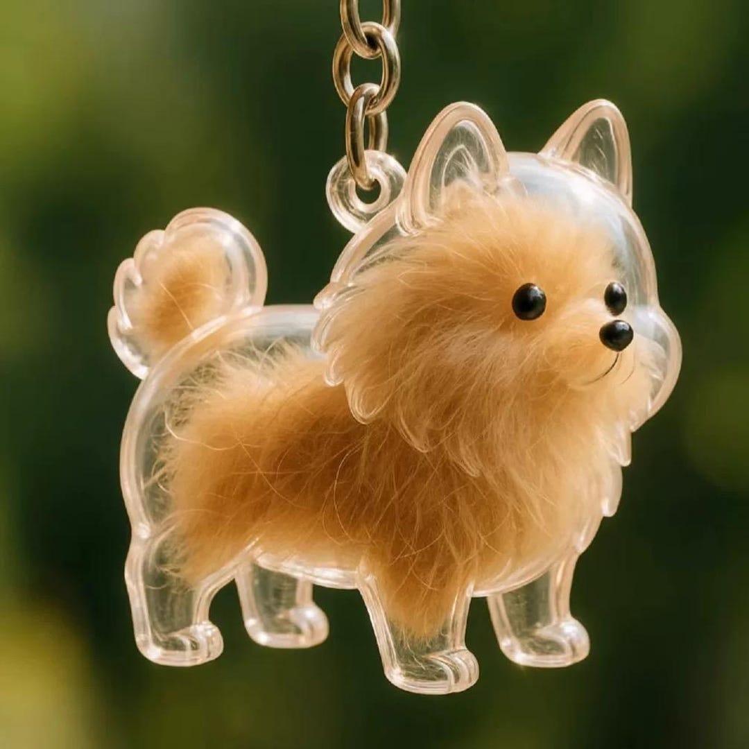 Dog Hair Keepsake Keychain: Pet Memorial Gift - Etsy