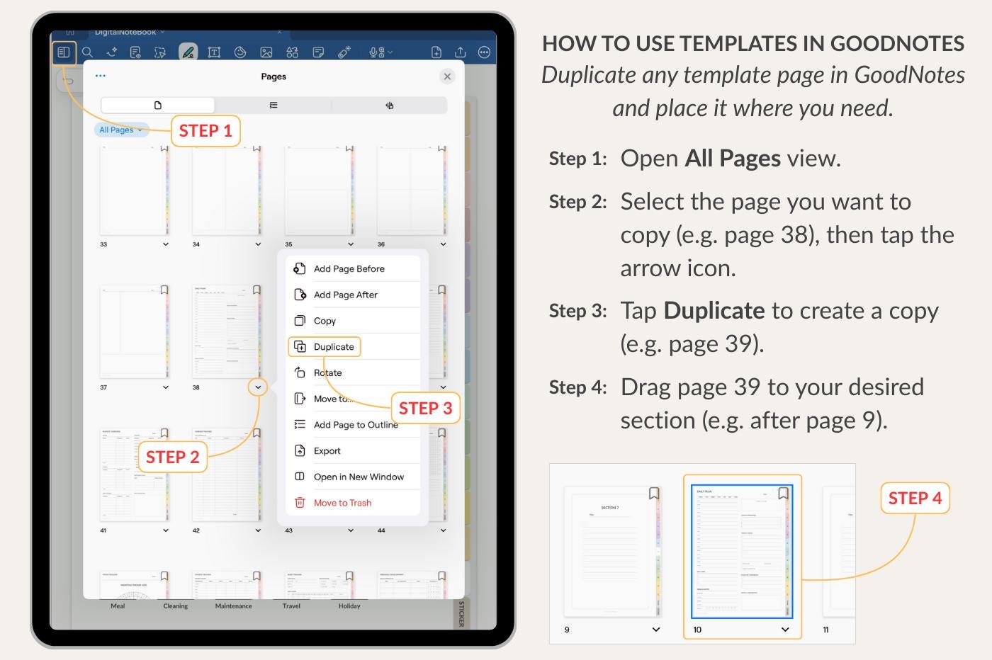 Digital Lecture Notebook (semester, Class, Lecture, Notes, Stickers) - Etsy