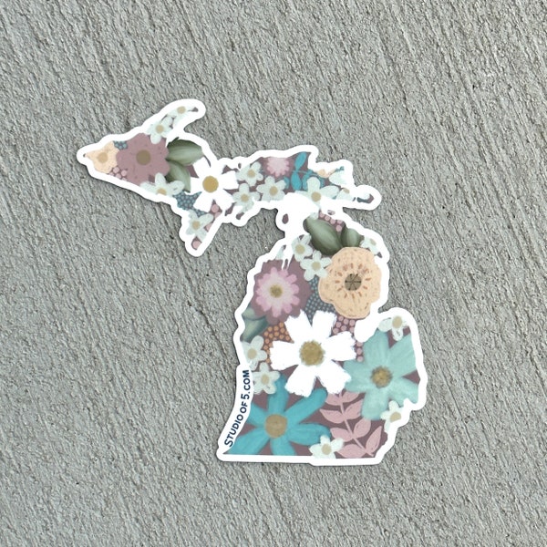 Large Michigan Decal - Etsy