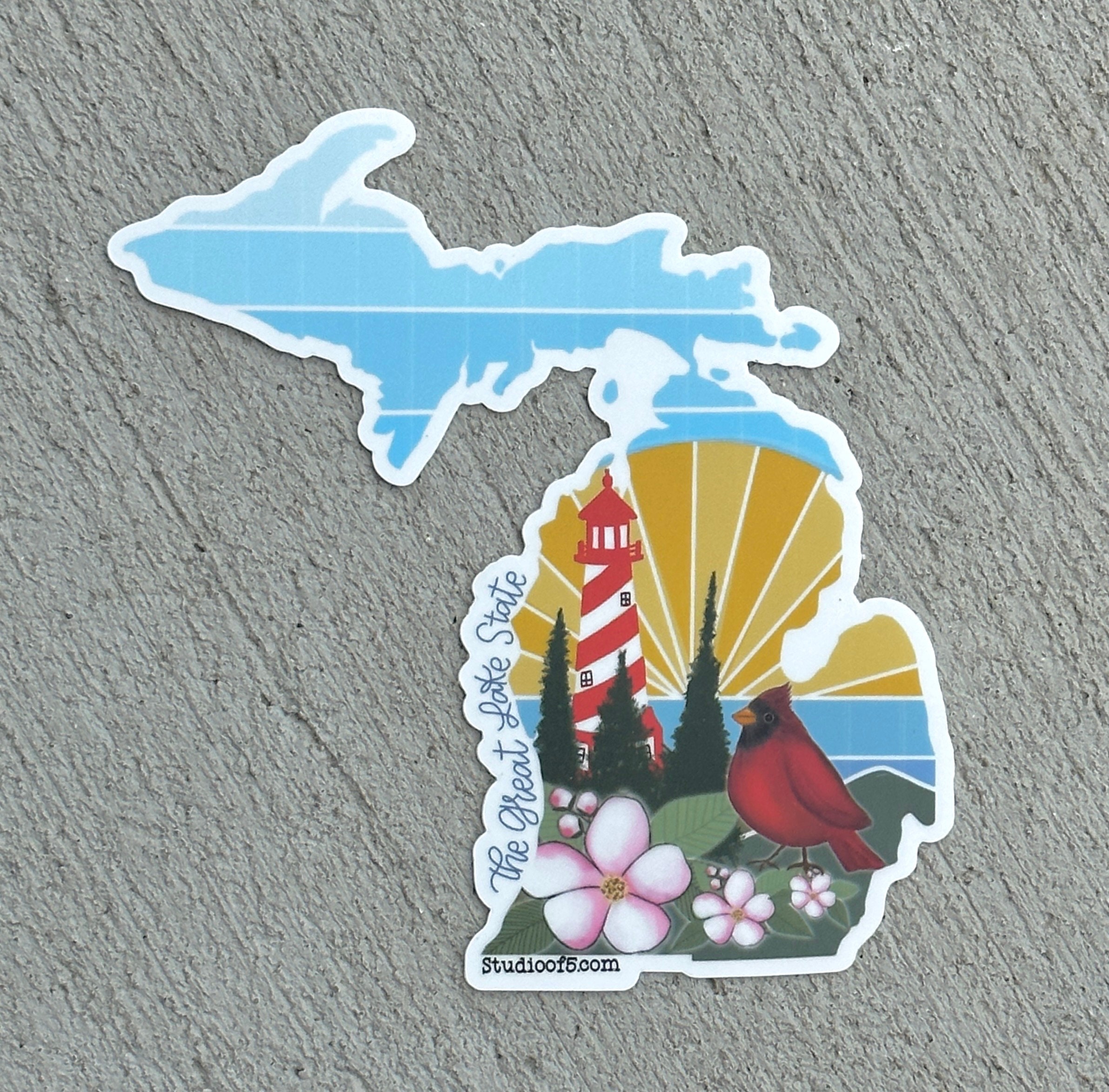 Large Michigan, Car Sticker, Car Decal, State of Michigan, Professionally Printed - Etsy