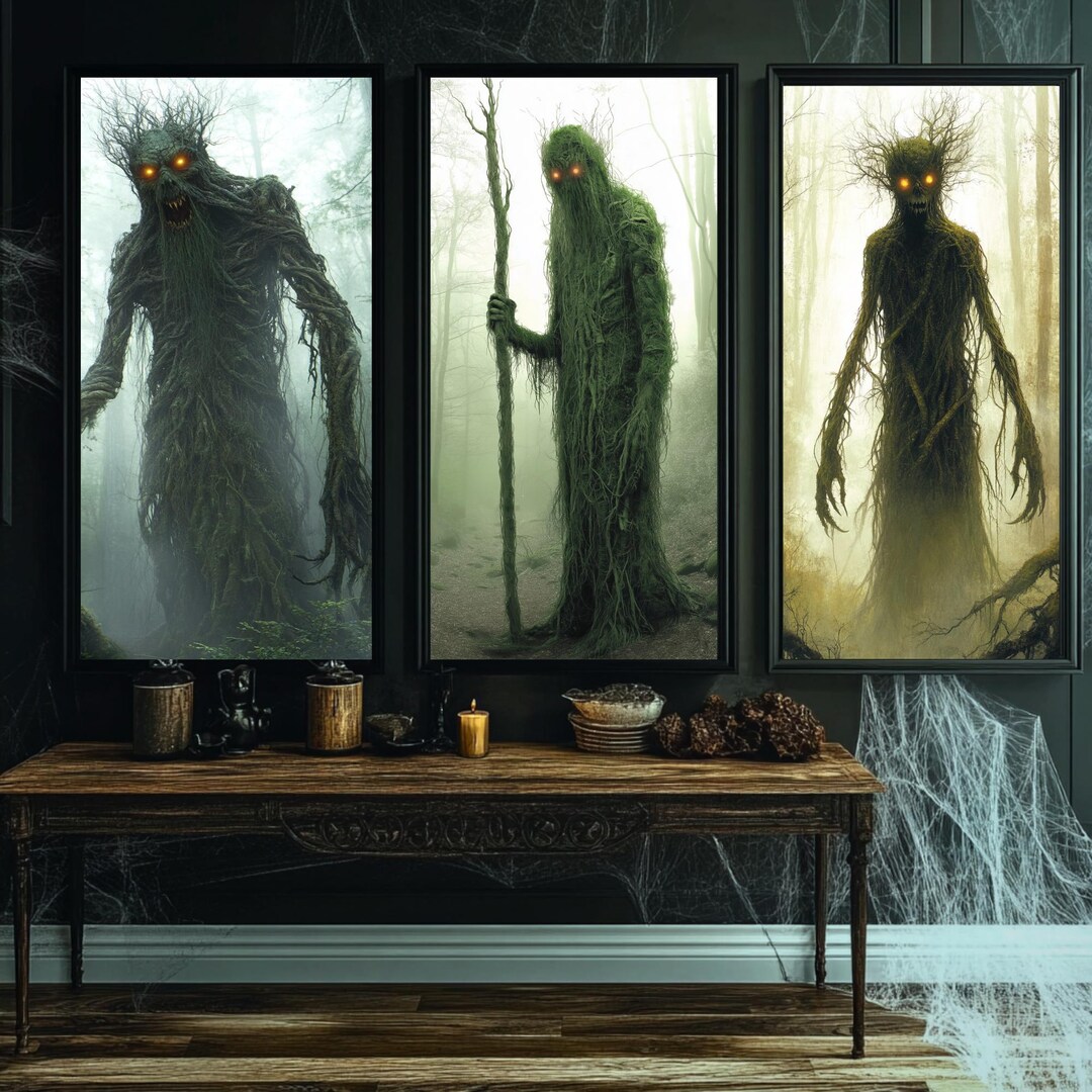 Witcher Leshen Forest Guardian Art Prints: Gothic Dark Fantasy Decor ...