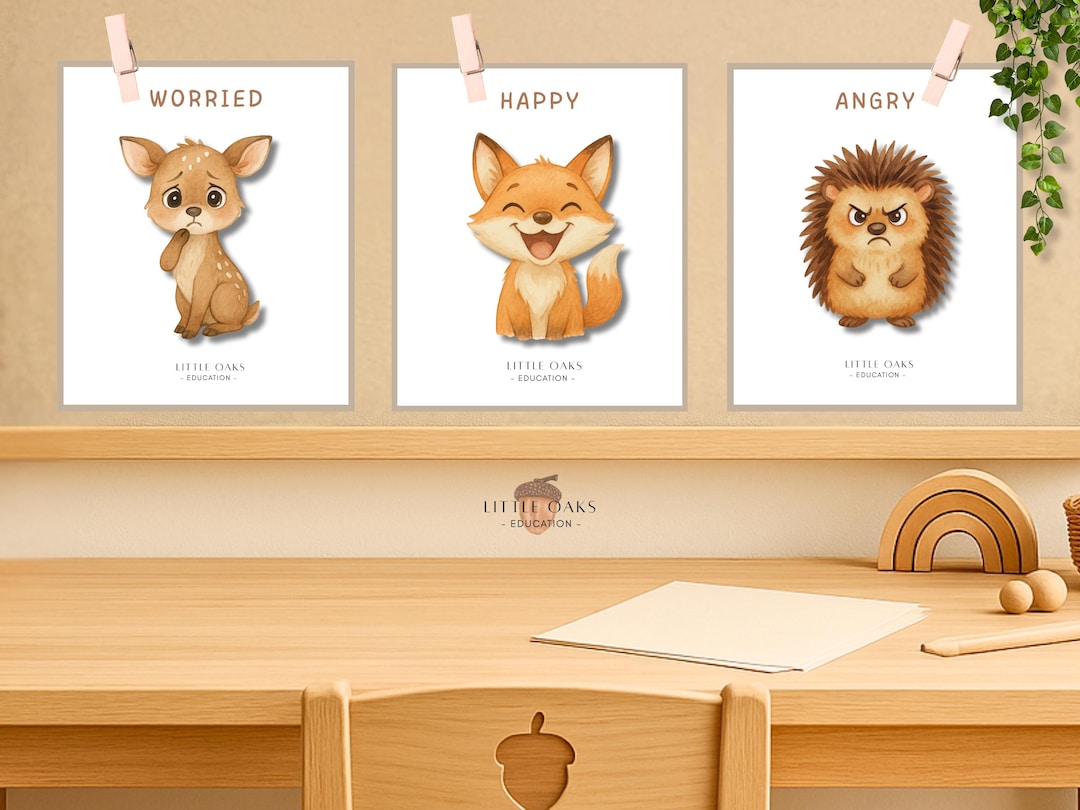 Woodland Animal Emotion Cards | Feelings Flashcards for Children | SEL ...
