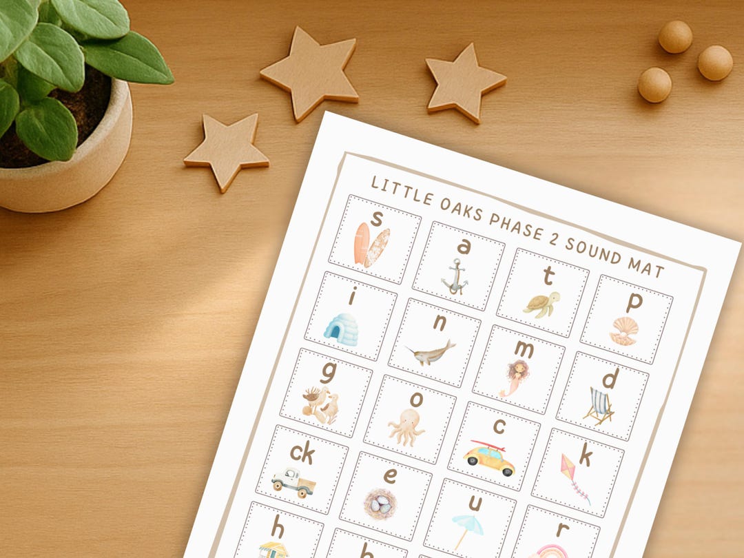 Phase 2 Phonics Sound Mat | Early Reading (printable PDF) - Etsy