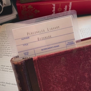 Semi-custom Laminated Bookmark With Personalized Names and Dates ...