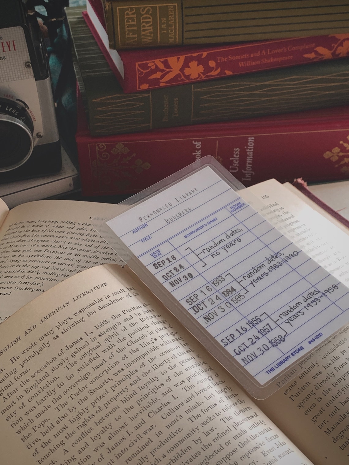 Fully Custom Laminated Bookmark With Personalized Names and Dates ...