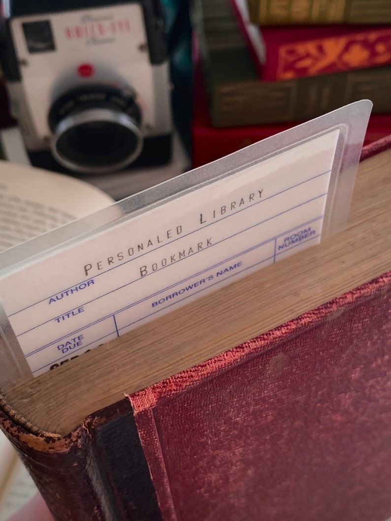 Semi-custom Laminated Bookmark With Personalized Names and Dates ...