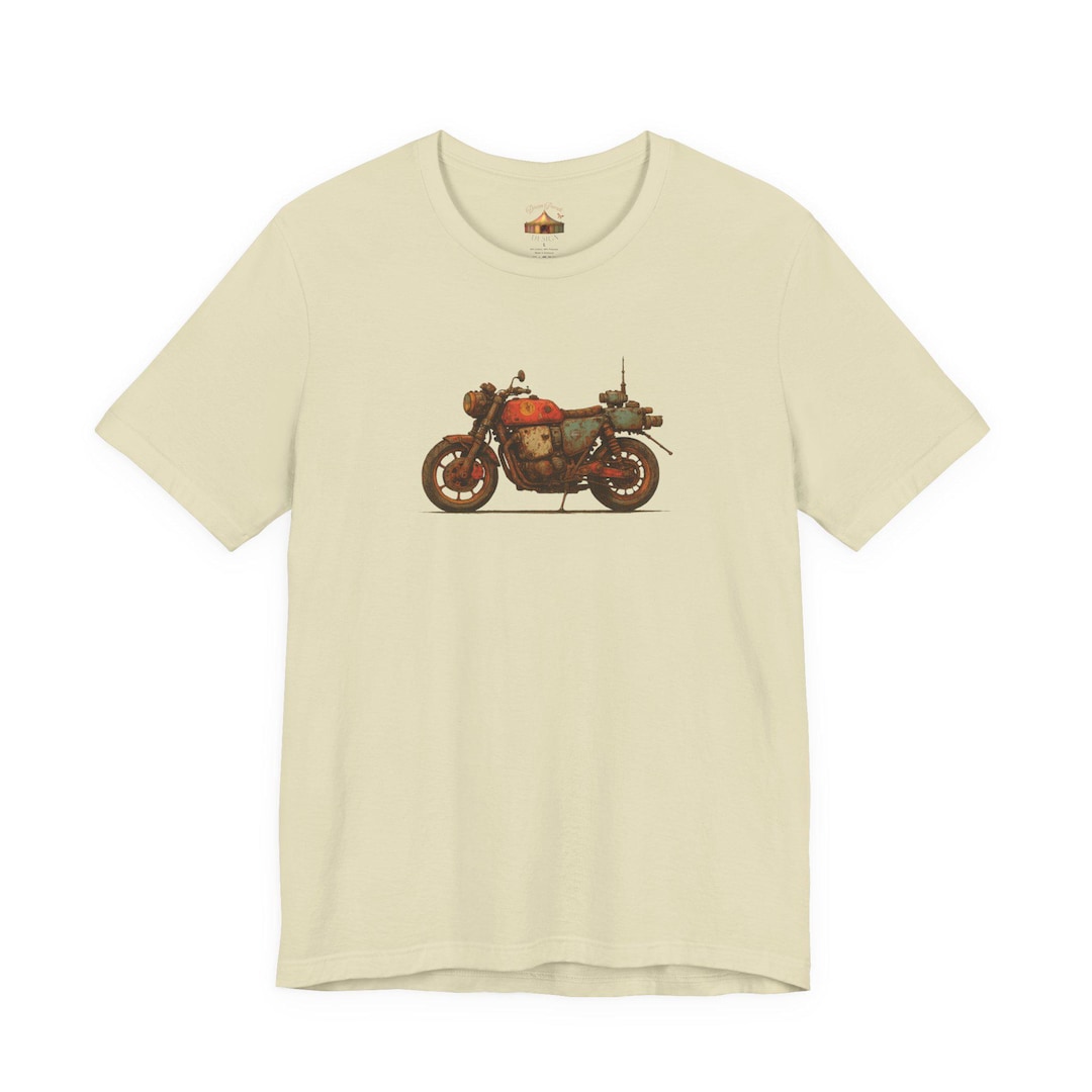 Vintage Scrambler Motorcycle T-shirt, Retro Motorbike Tee, Distressed ...