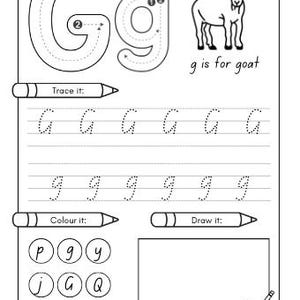 Alphabet Activity Worksheets A–Z | Letter Tracing, Coloring & Drawing ...
