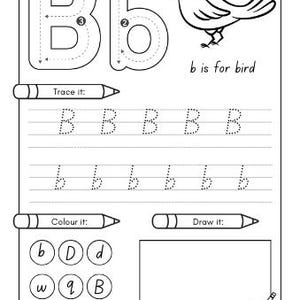 Alphabet Activity Worksheets A–Z | Letter Tracing, Coloring & Drawing ...