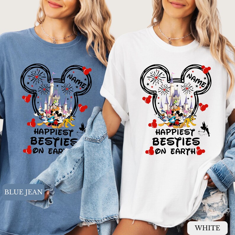 Disney Happiest Besties on Earth Shirt, Disney Best Friends Sweatshirt ...
