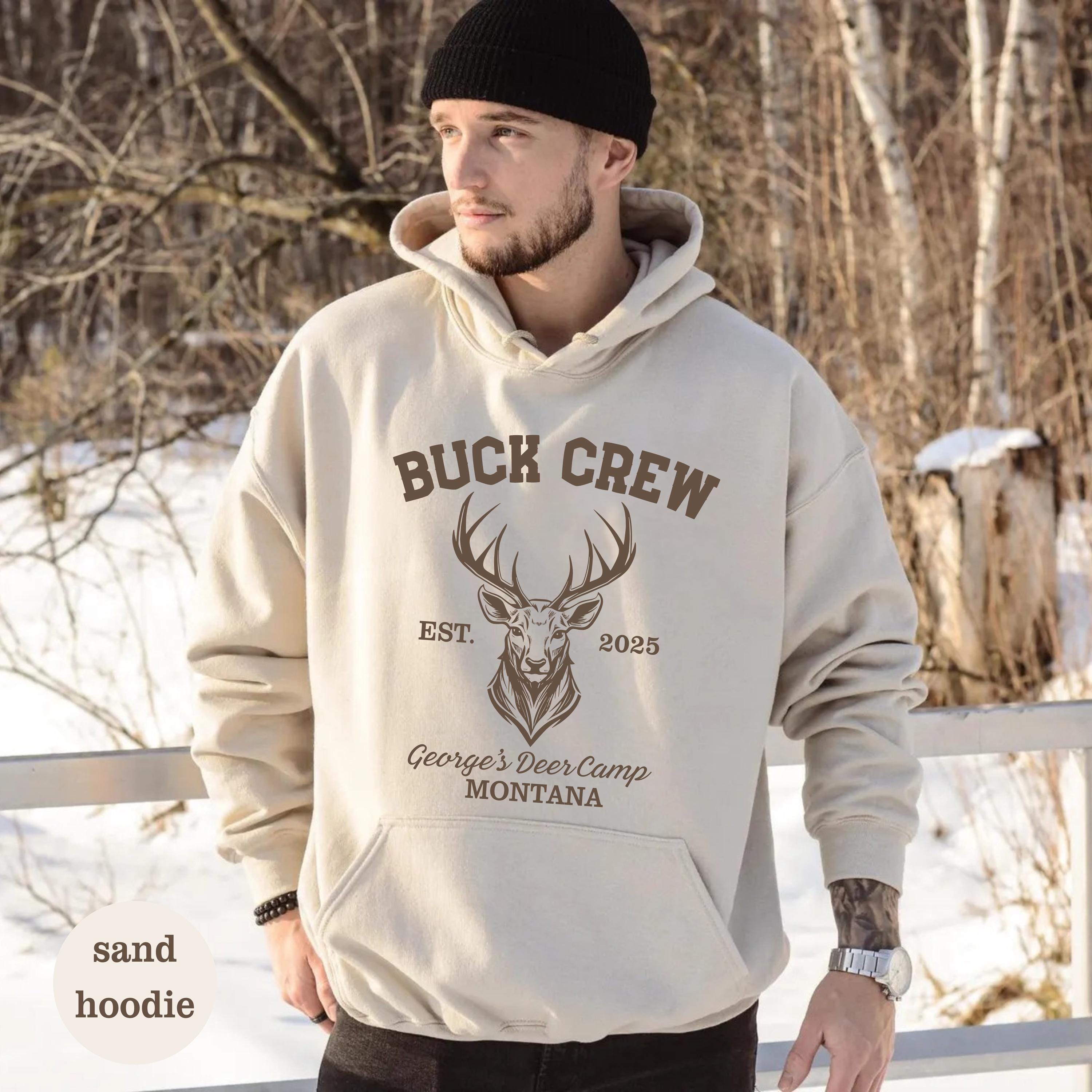 Personalized Hunting Sweatshirt, Custom Deer Camp Hoodie, the Hunter ...