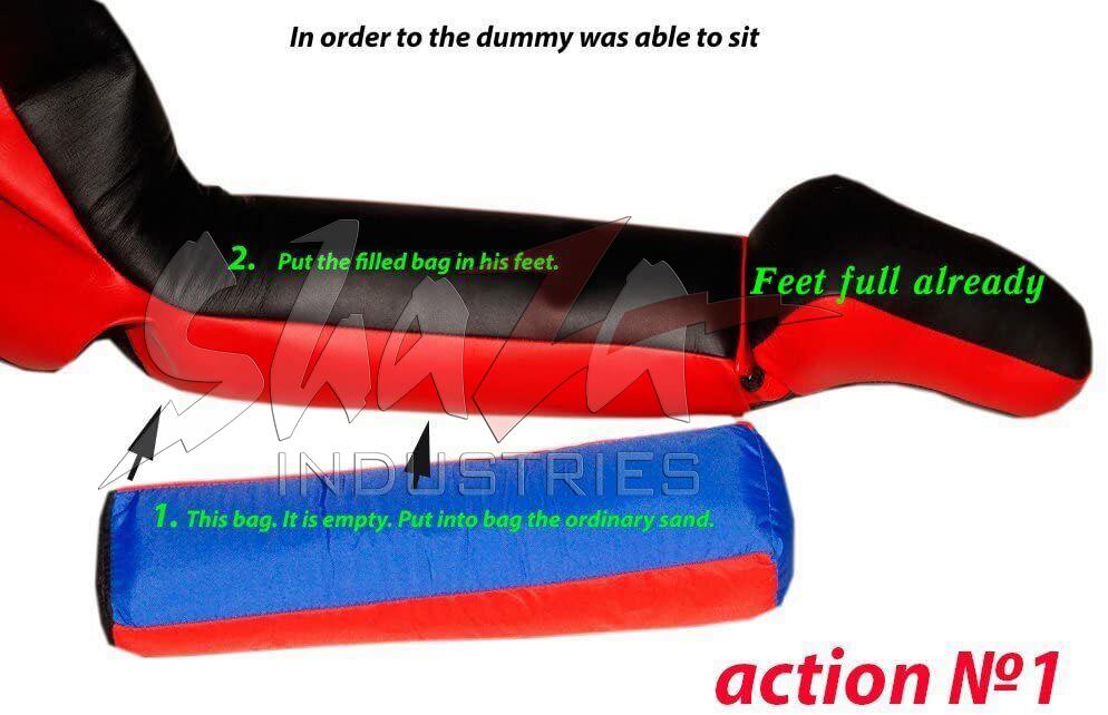 Shaza Sports MMA BJJ Grappling Dummy Bag – Partially Filled Wrestling ...