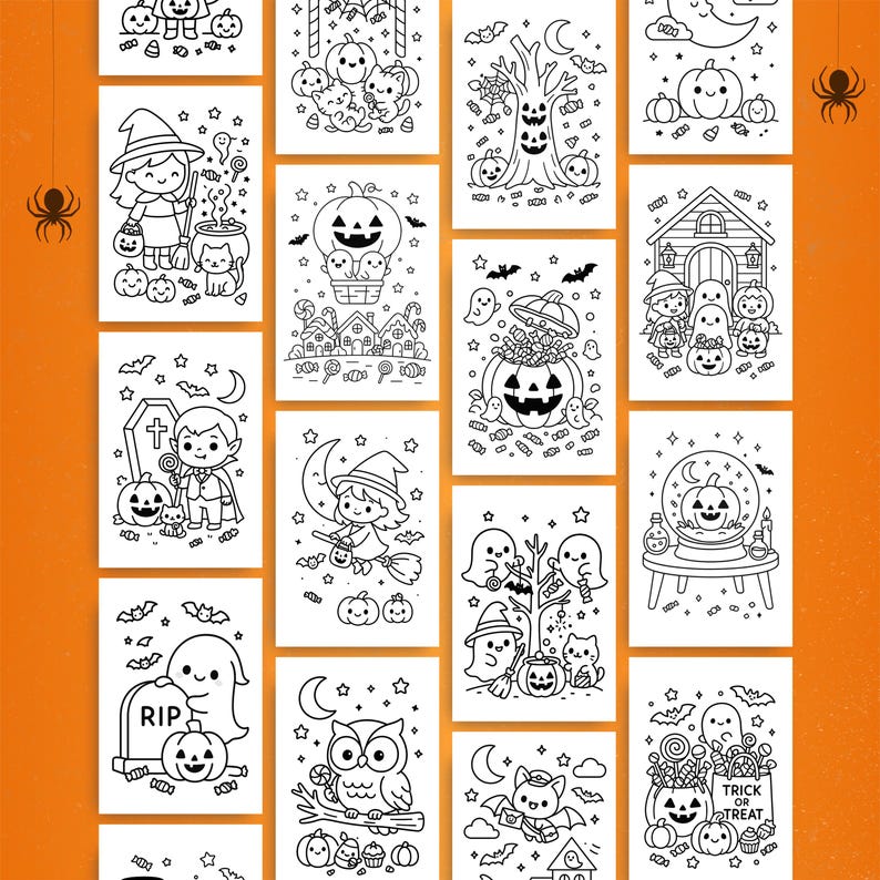 Printable Halloween Coloring Pages, Halloween Coloring Pages for Kids ...