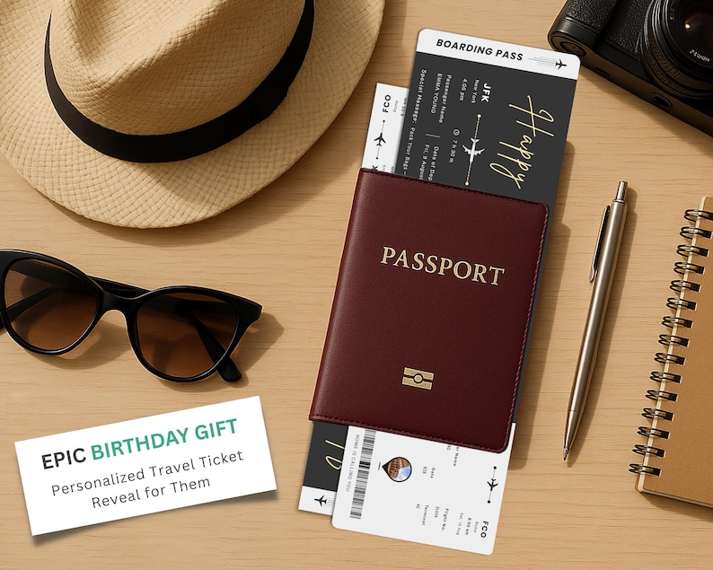 Editable Birthday Boarding Pass Template, Printable Surprise Trip ...