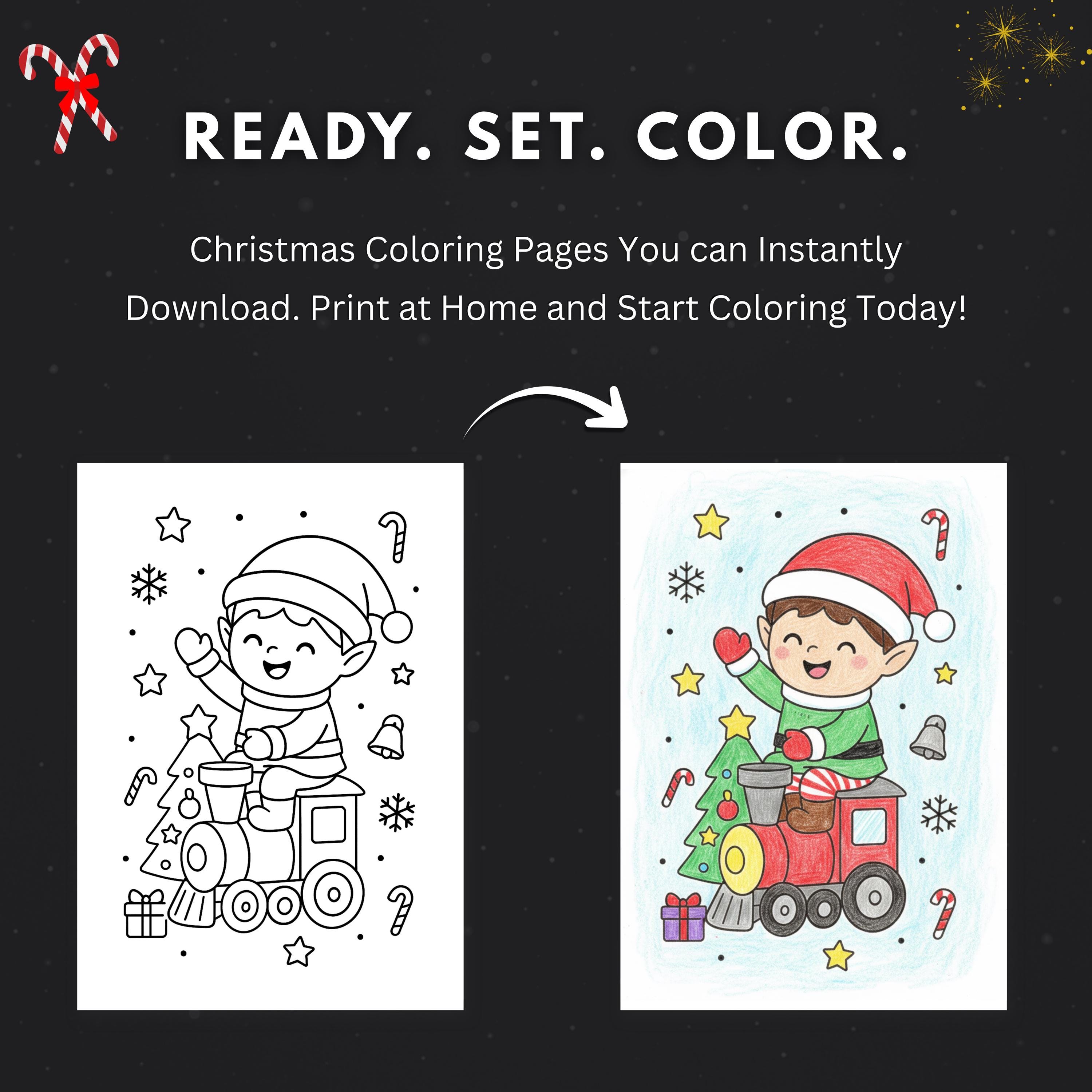 Christmas Coloring Pages Printable, Kids Christmas Coloring Pages ...