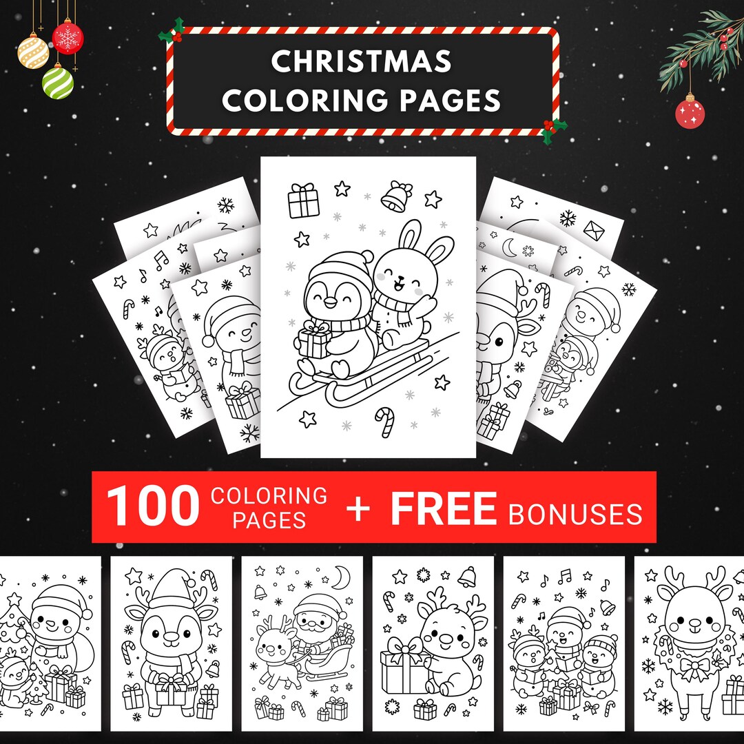 Christmas Coloring Pages Printable, Kids Christmas Coloring Pages ...