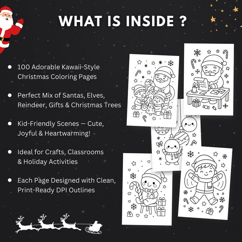 Christmas Coloring Pages Printable, Kids Christmas Coloring Pages ...
