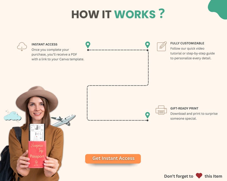 Editable Surprise Boarding Pass, Board Pass, Canva Boardingpass ...