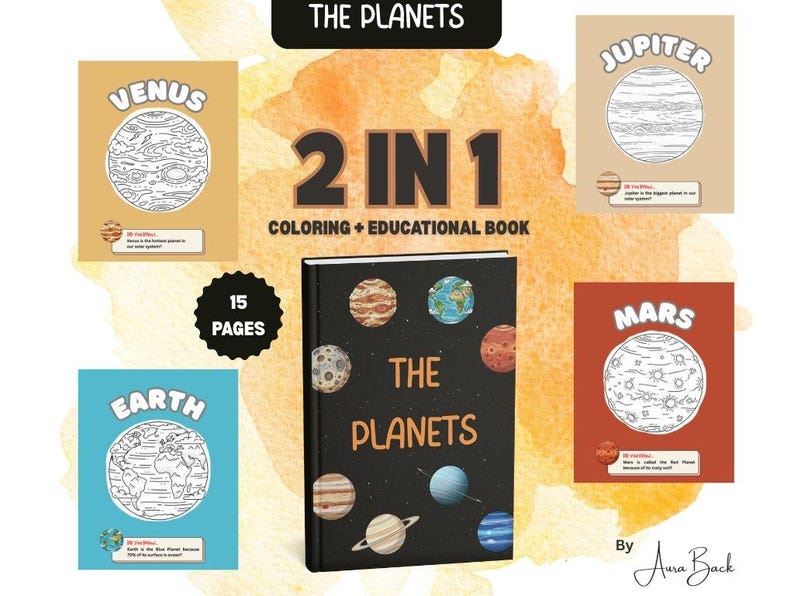 The Planets Printable Coloring Book | Educational Solar System ...