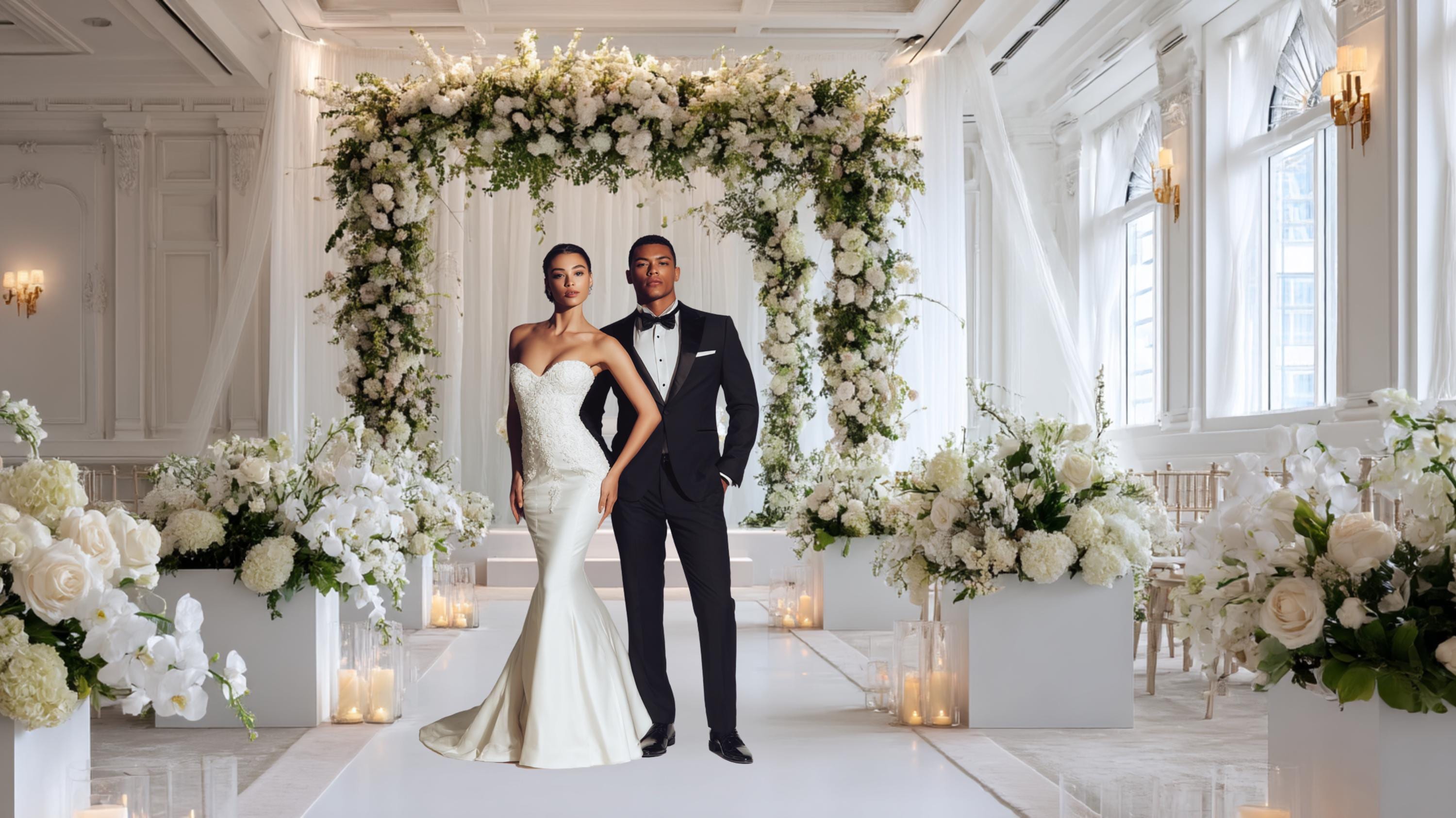 50+ Wedding Backdrops Collection - Arches & Halls (high-res PNG) - Etsy