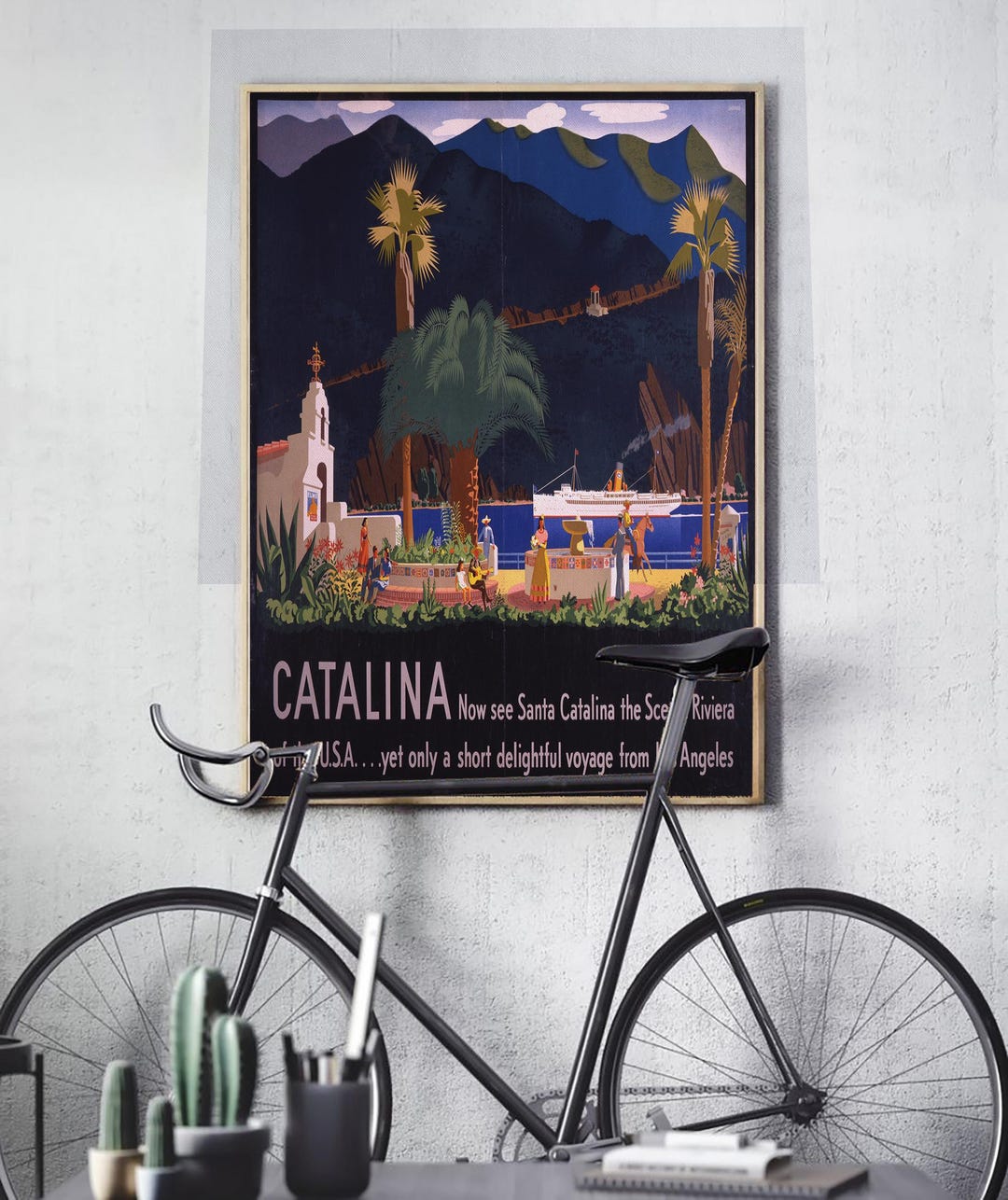 Catalina Island Travel Posters, Vintage California Vacation Print ...