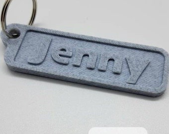 Personalized 3D Printed Keychain Nameplate Name Tag. Great - Etsy