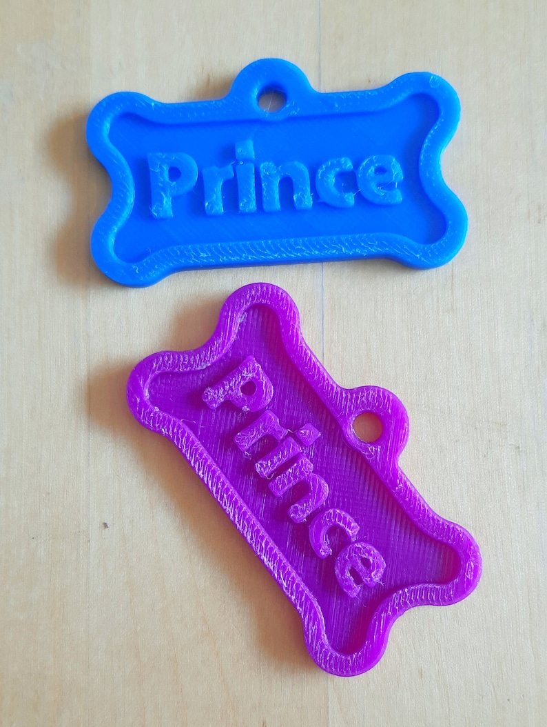 Personalized 3D Printed Dog Tag. Great as a Gift for Your Favorite Pet ...