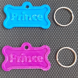 Personalized 3D Printed Dog Tag. Great as a Gift for Your Favorite Pet ...
