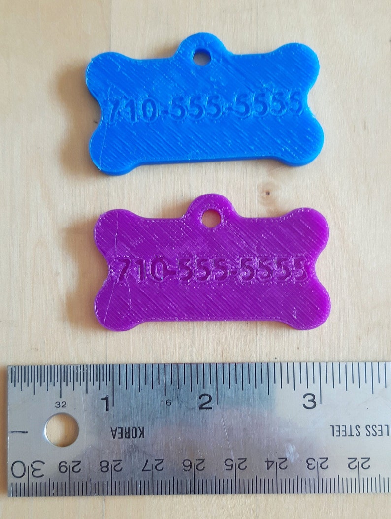 Personalized 3D Printed dog tag. Great as a gift for your | Etsy