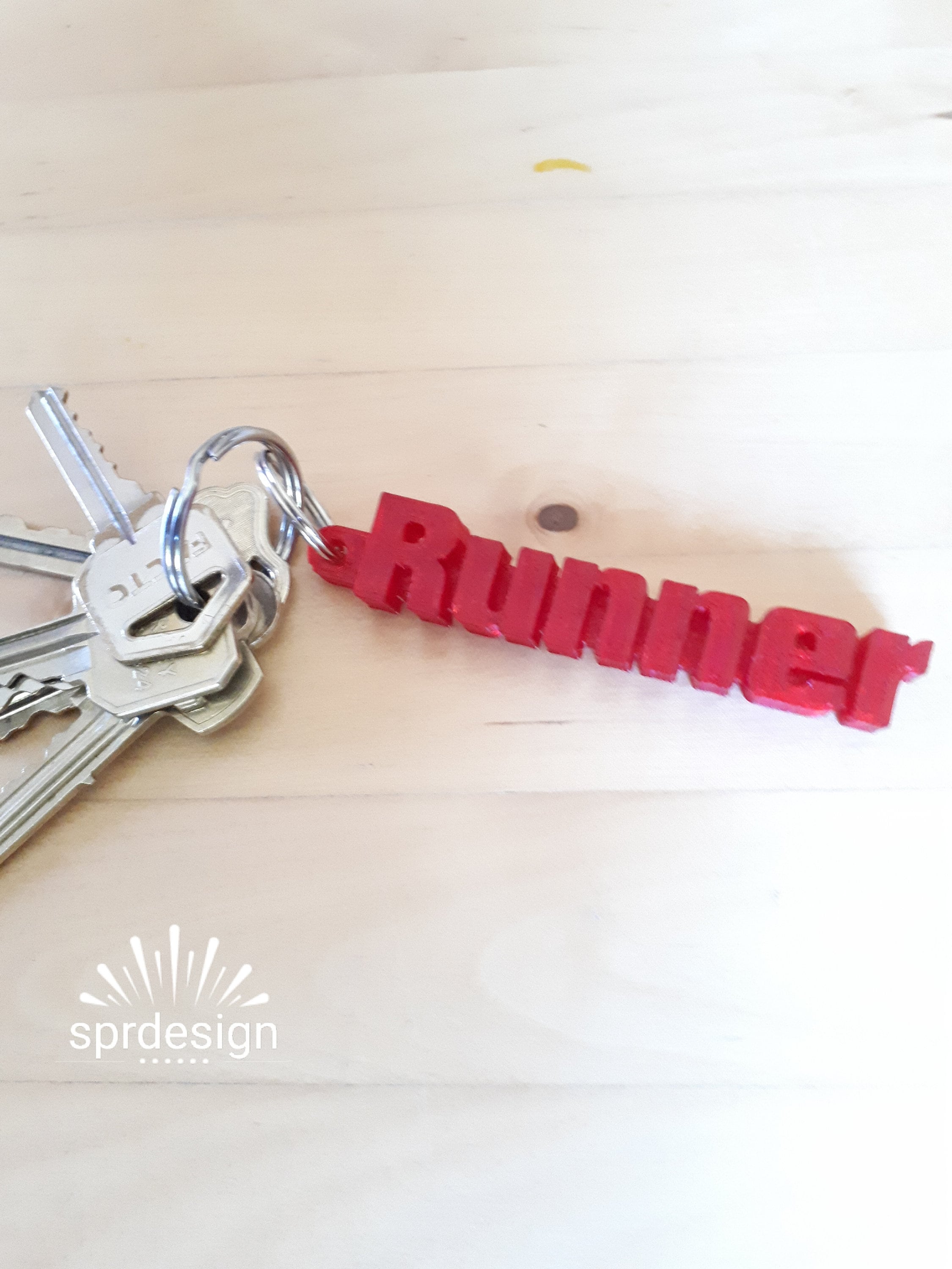 3D Printed Keychain With Custom Text-great Gift Ideas - Etsy