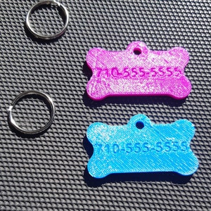 Personalized 3D Printed Dog Tag. Great as a Gift for Your Favorite Pet ...