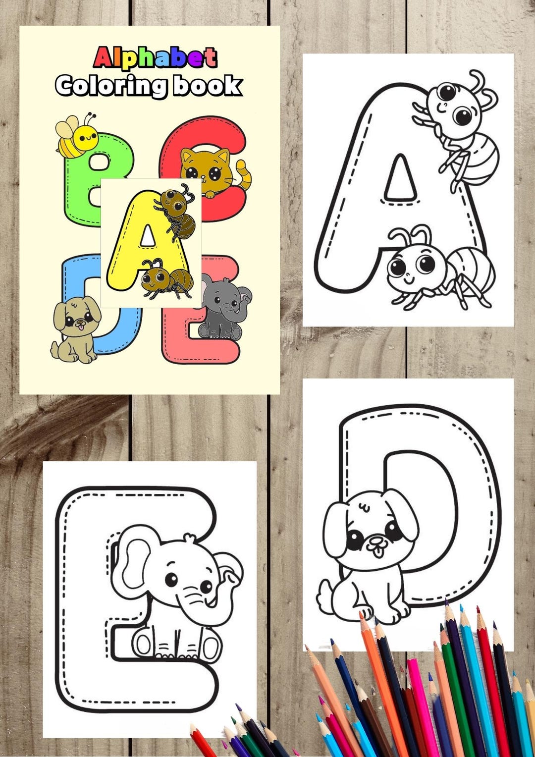 ABC Coloring Book for Kids | Printable Alphabet Pages | Preschool ...