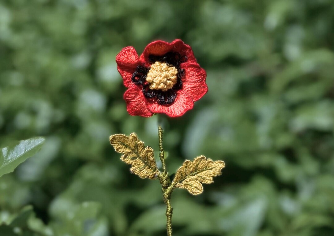 Poppy Stumpwork Embroidery Kit - Etsy