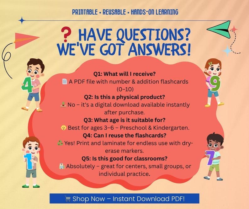 Number & Addition Flashcards | 0-10 Math Practice for Kids | Homeschool ...