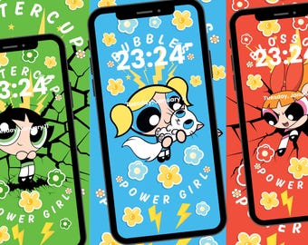 bubbles powerpuff iphone wallpaper