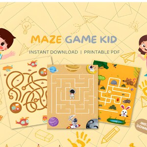 Printable Maze Game for Kids | Digital Download Activity | Education ...