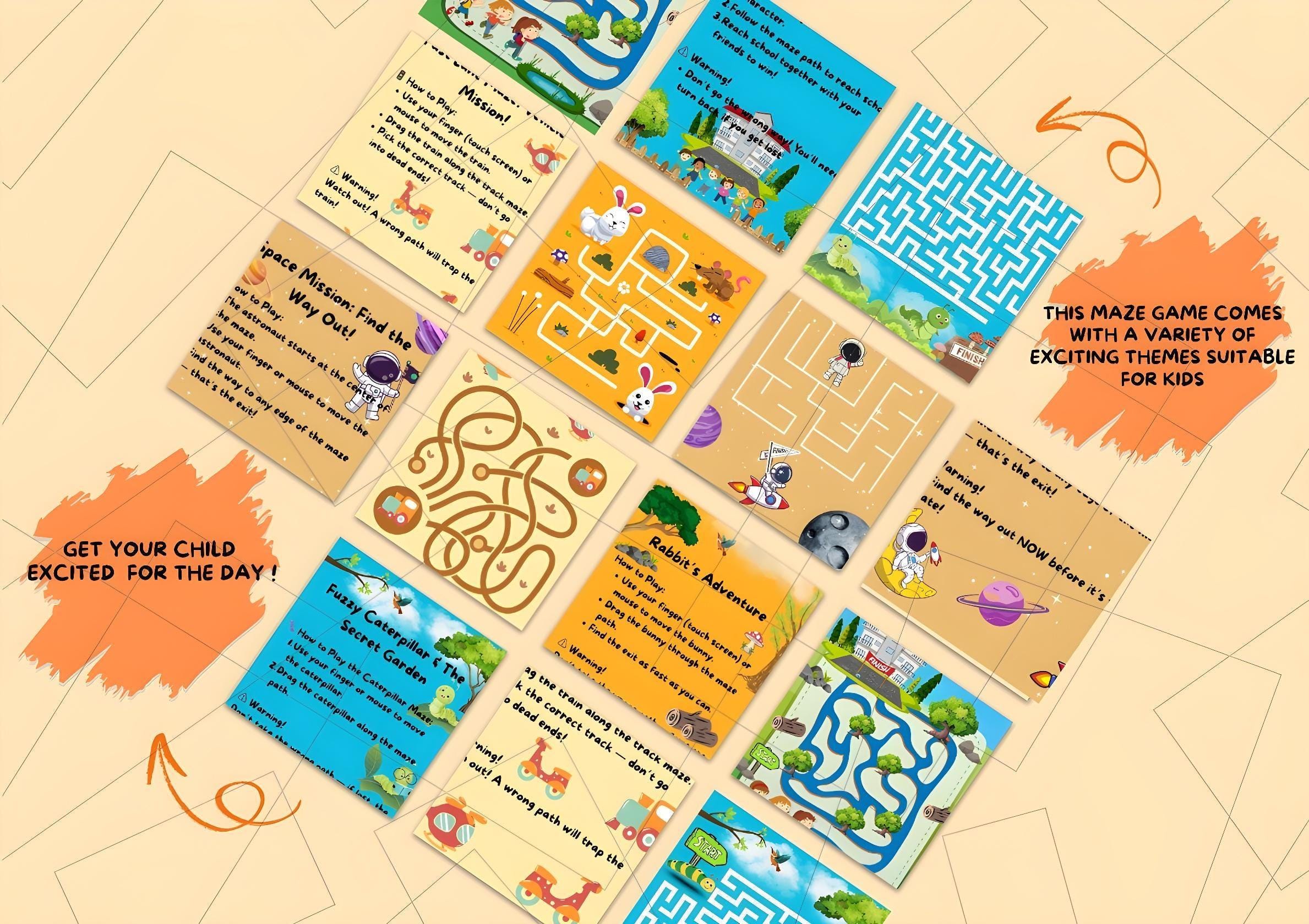 Printable Maze Game for Kids | Digital Download Activity | Education ...