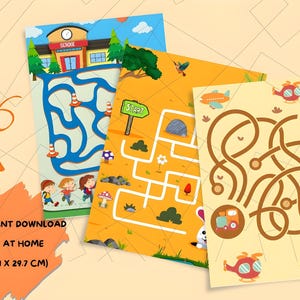Printable Maze Game for Kids | Digital Download Activity | Education ...