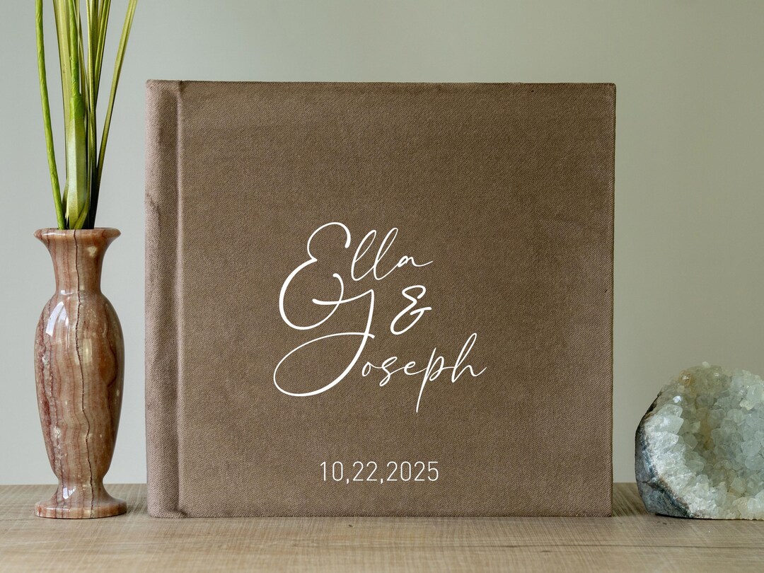 Wedding Photo Guest Book – Instax Mini & Wide Layout – Add Names, Guest ...